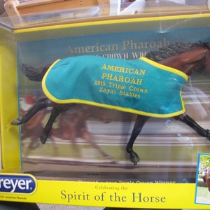 AMERICAN PHAROAH Racehorse Race Horse Thoroughbred Tb Triple Crown ...