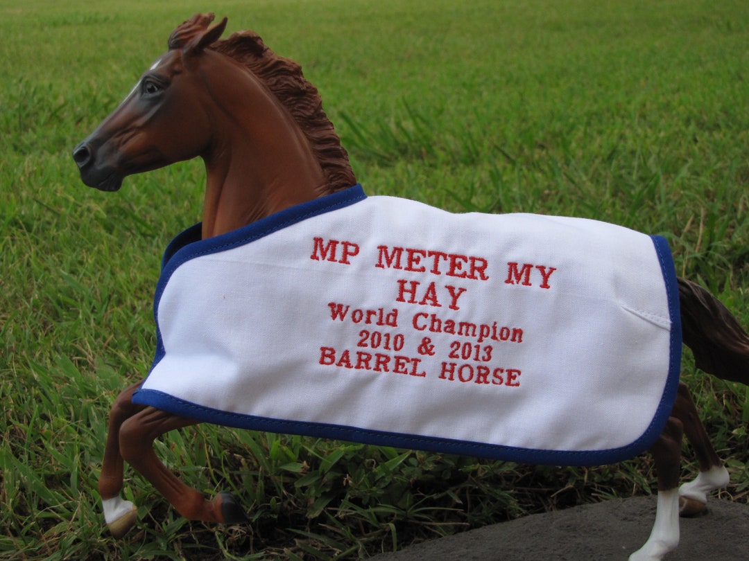 STINGRAY Mp Meter My Hay Embroidered Blanket for Breyer Aqha Quarter ...