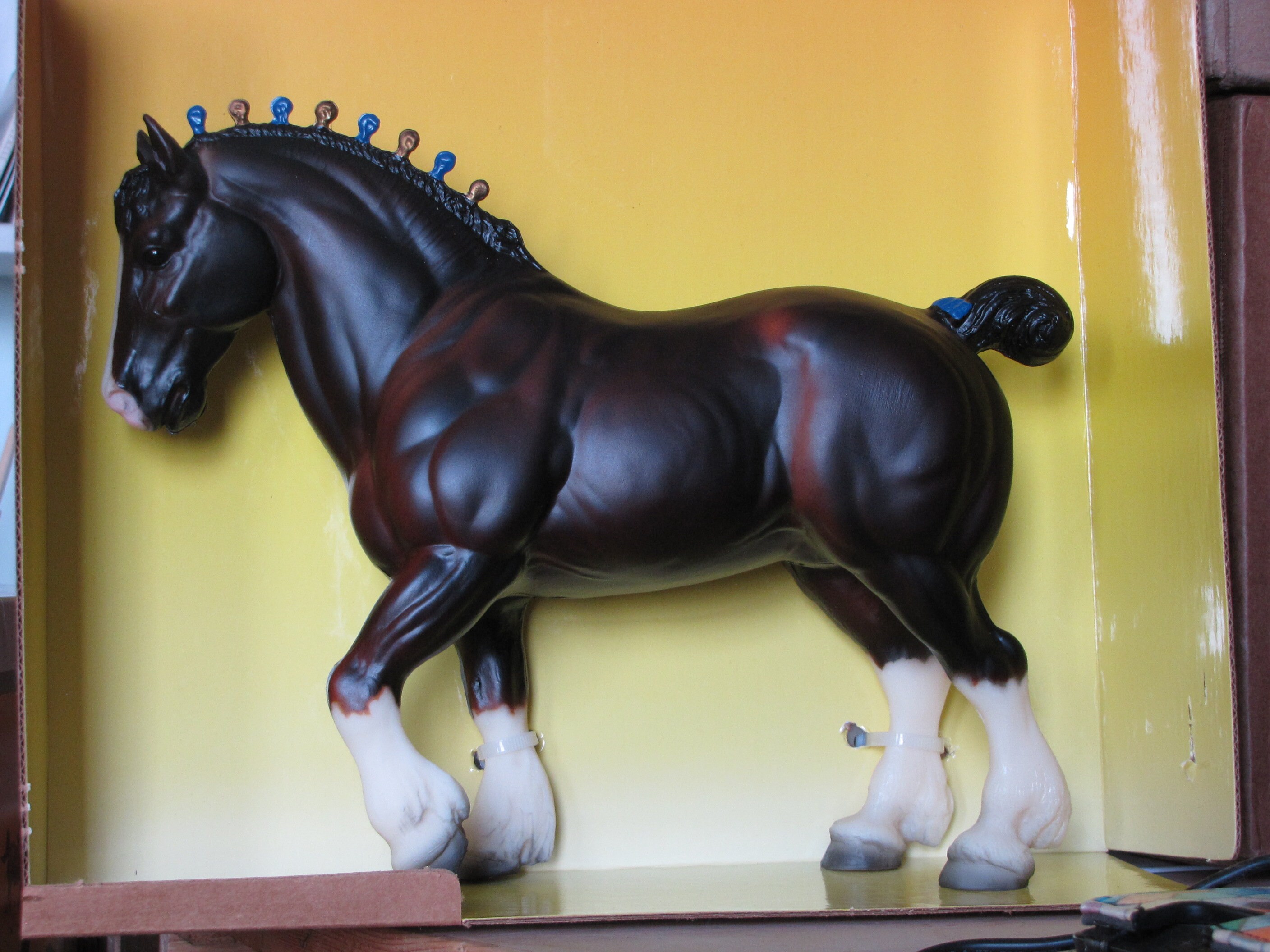 Solid Black Clydesdale