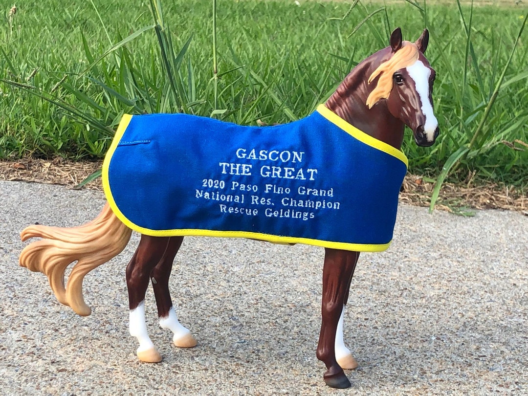 GASCON THE GREAT Embroidered Blanket for Paso Fino Rescue Horse Breyer ...