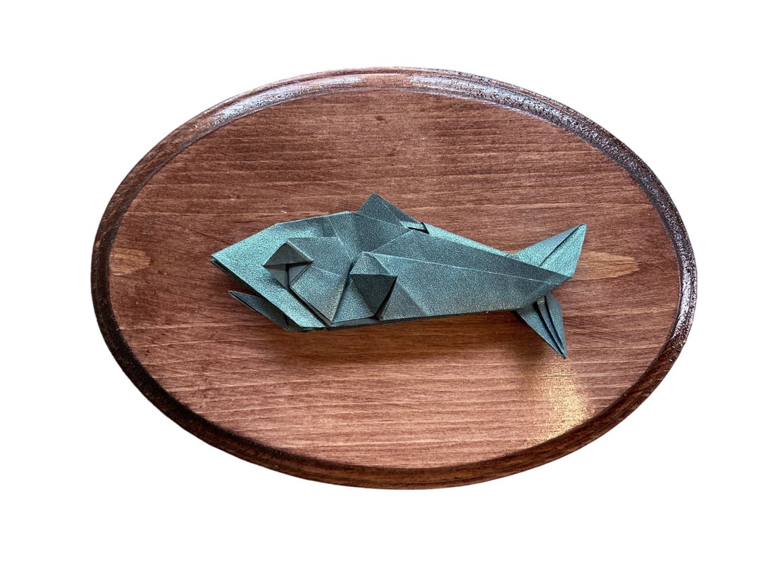 Origami Bass Fish Small - Etsy