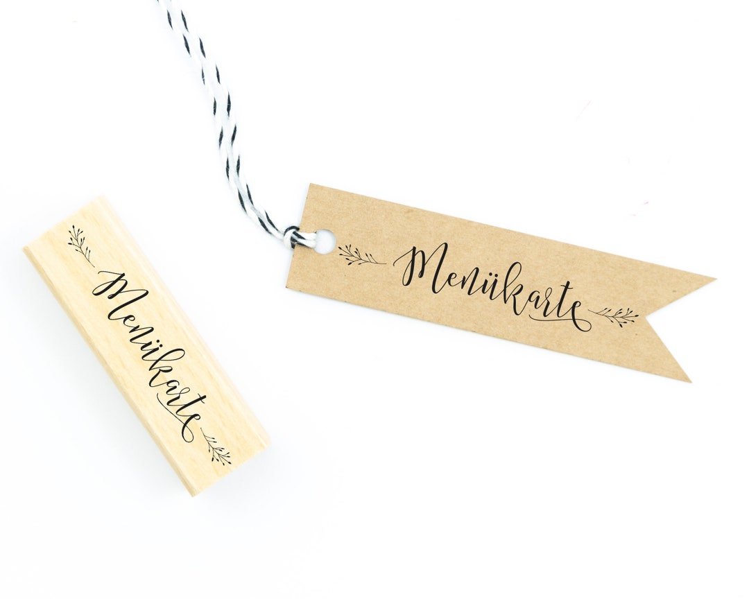 Stamp MENU CARD // Stamp for Menu Cards // Wedding // Menu HS002 - Etsy
