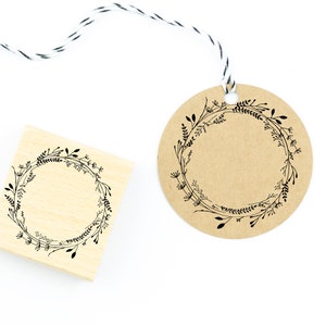 Motivstempel blumenkranz // Stempel - Etsy