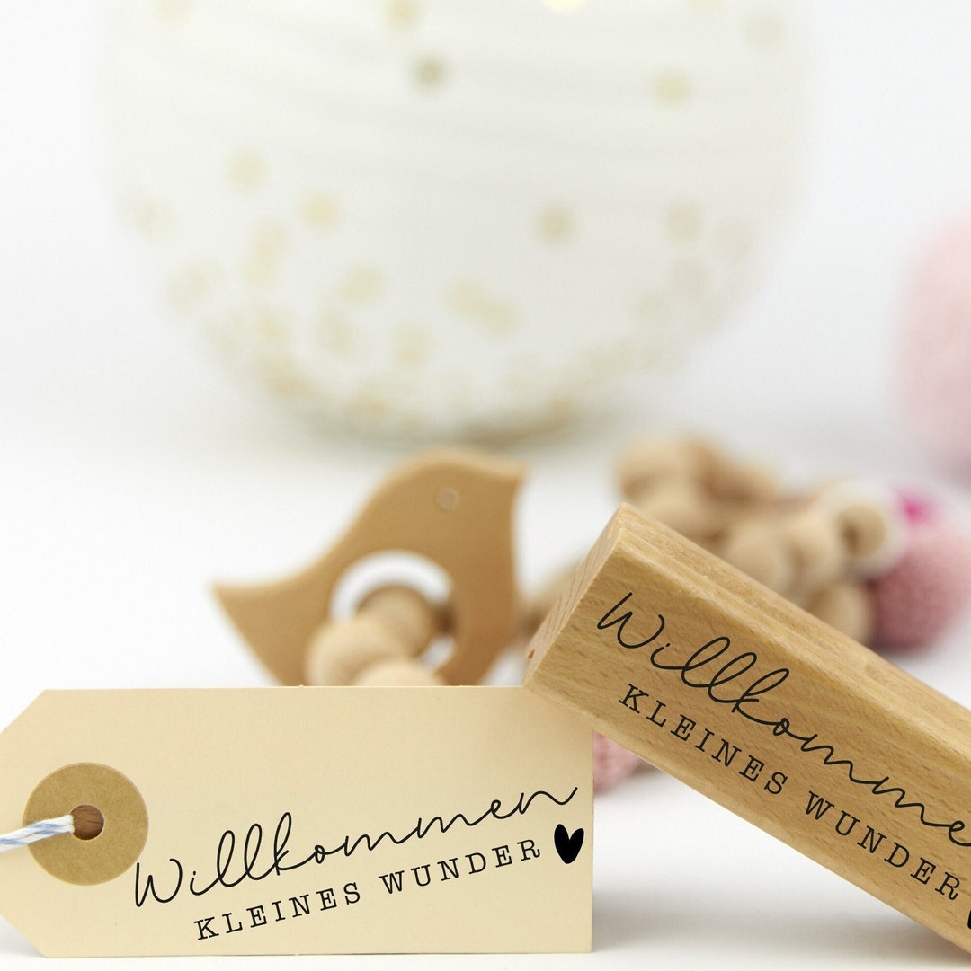 Stamp welcome Little Miracle / Birth Stamp / Baby Stamp / Birth Card ...