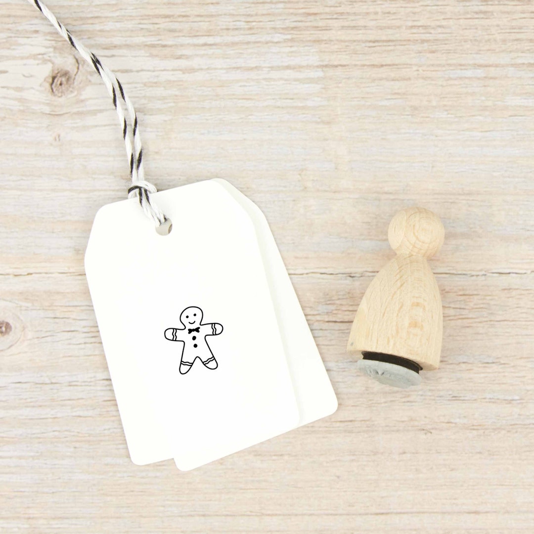 Mini Stamp Gingerbread Man / Mini Stamp Christmas / Small Stamp ...