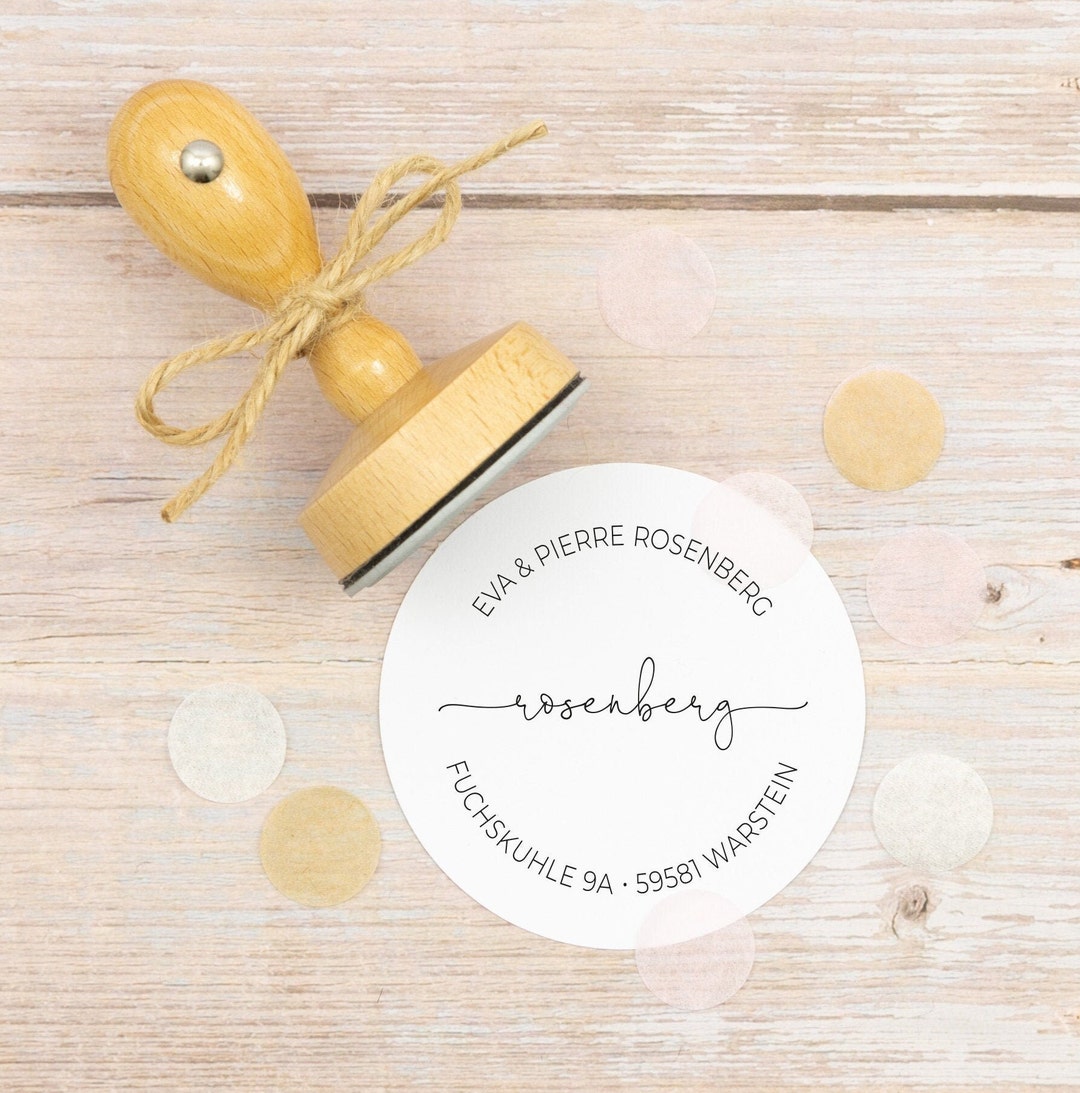 Personalized Stamp / Address Stamp "warstein" // Individual Name Stamp ...