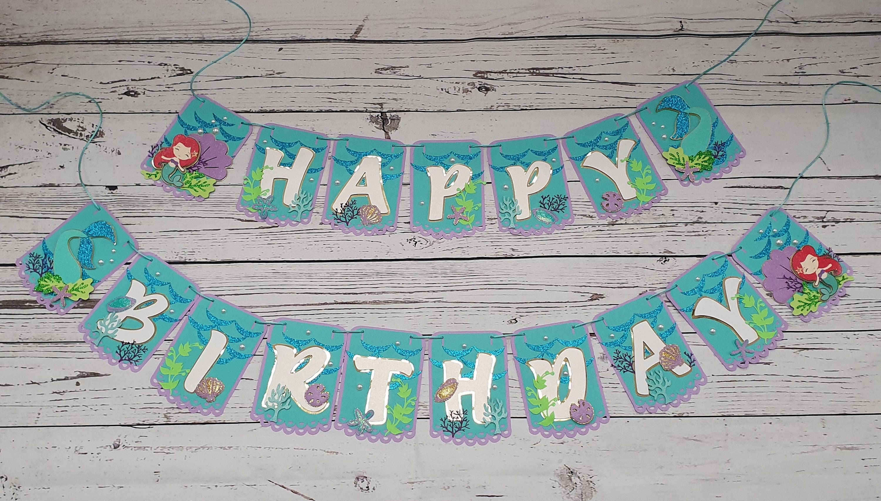 Little Mermaid Banner Baby Mermaid Banner Baby Mermaid Theme - Etsy