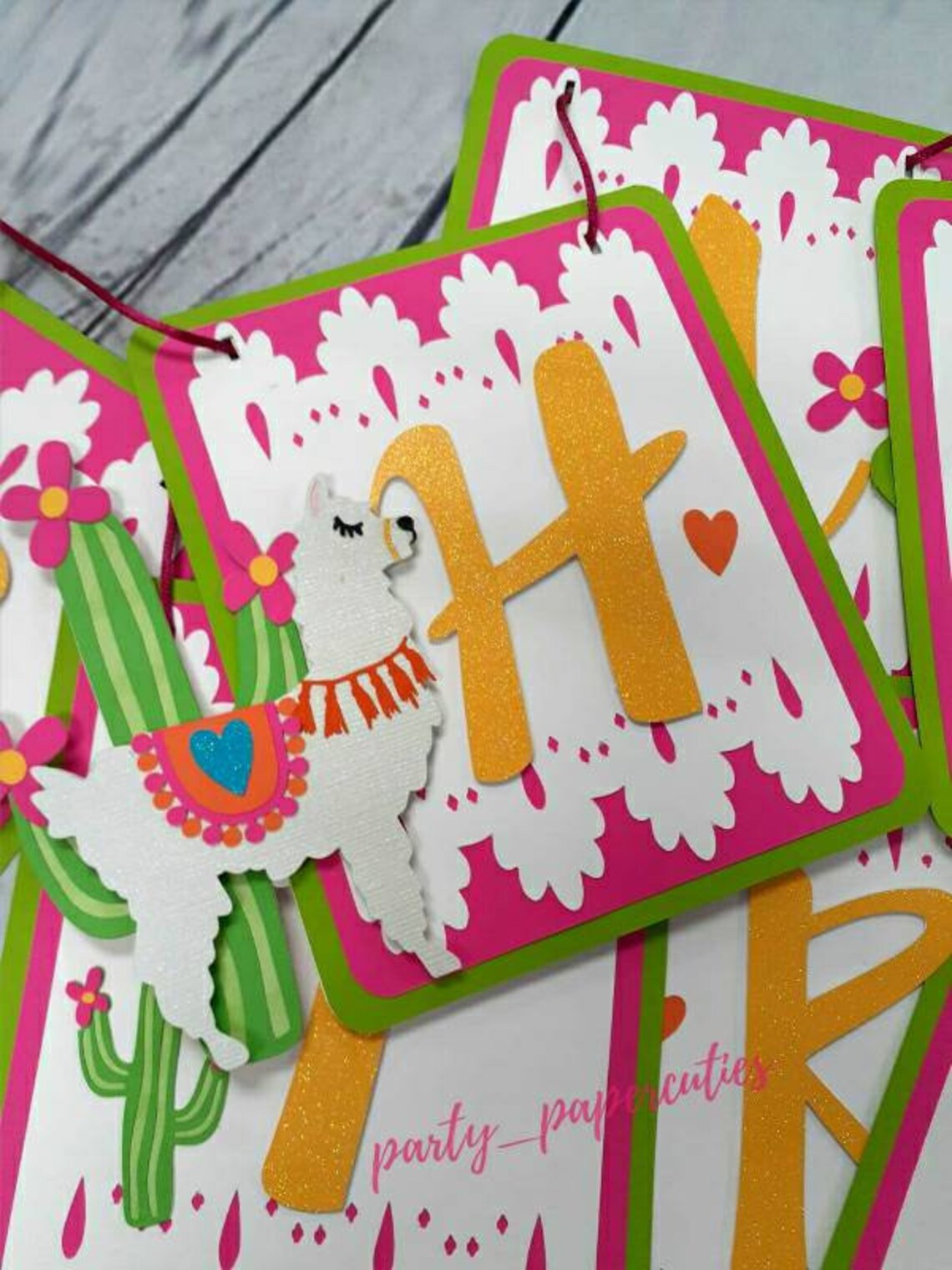 Llama Birthday Banner, Llama Banner, Alpaca Birthday Banner, Llama and ...