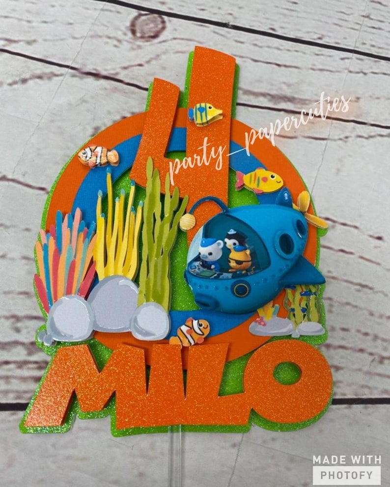 Octonauts Birthday Cake Topper Octonauts Theme Party - Etsy