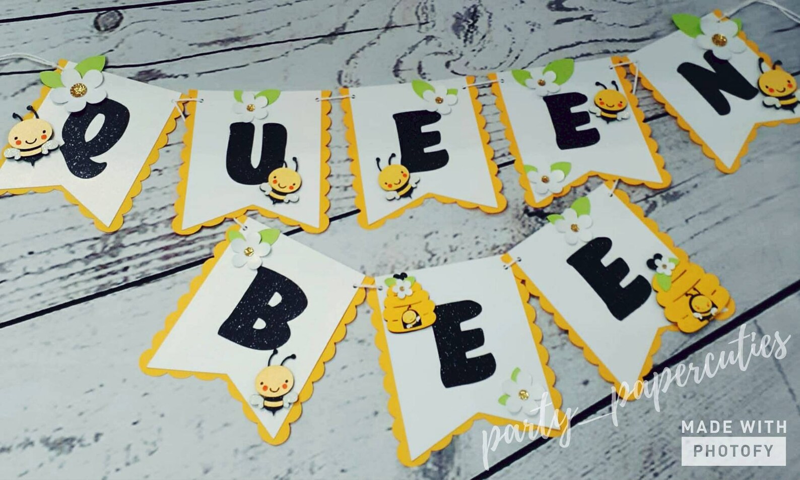 Queen Bee Birthday High Chair Banner Queen Bee Banner Queen | Etsy