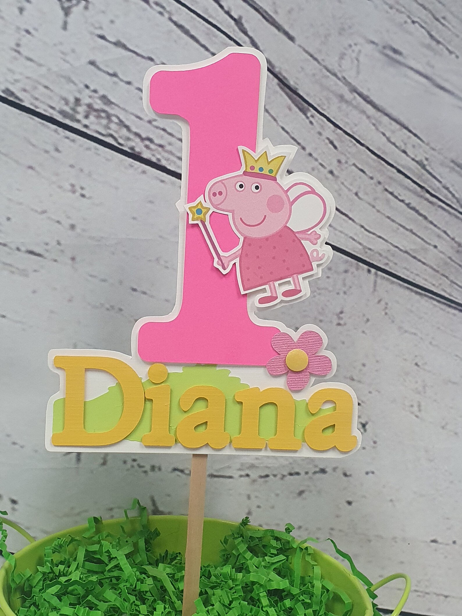 Peppa Pig Cake Topper Peppa Cake Topper | Etsy