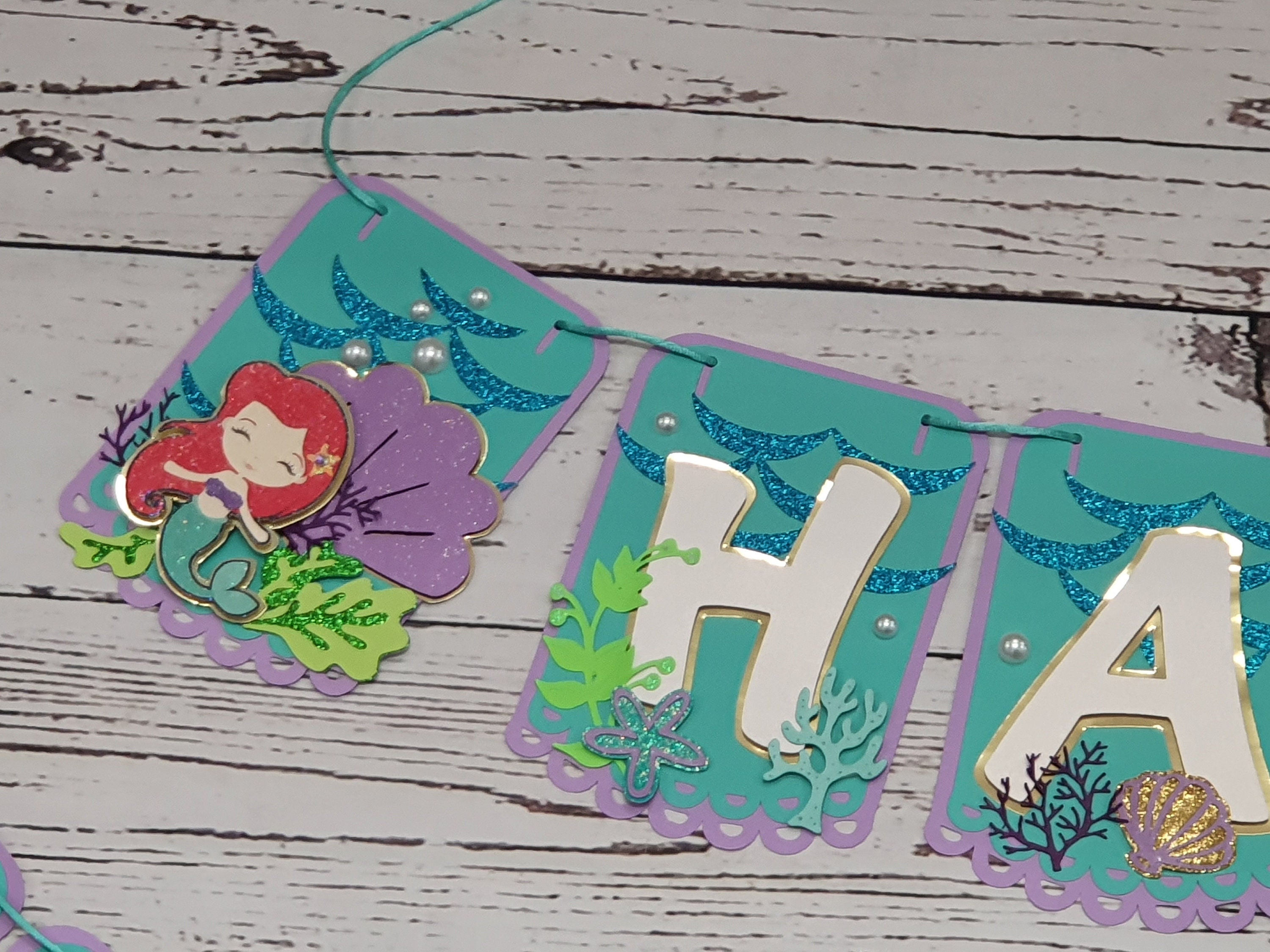 Little Mermaid Banner Baby Mermaid Banner Baby Mermaid Theme - Etsy