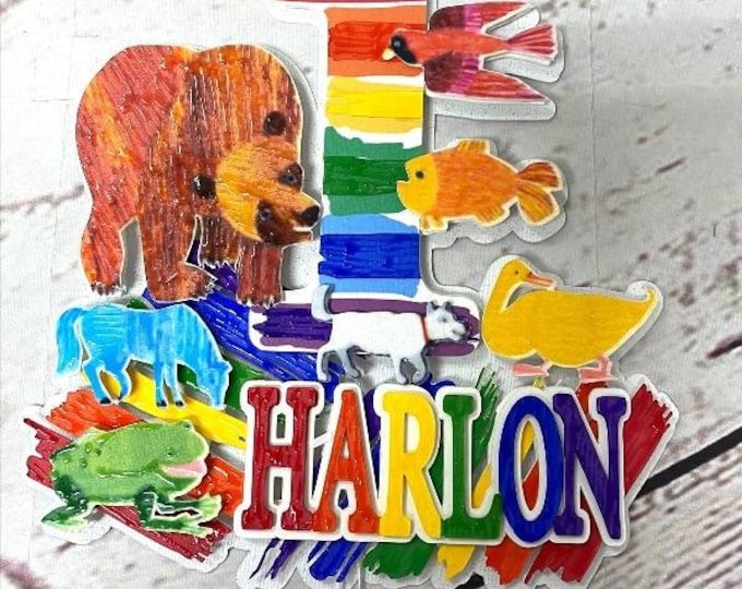 Brown Bear Cake Topper, Brown Bear and Friends Cake Topper Brown Bear ...