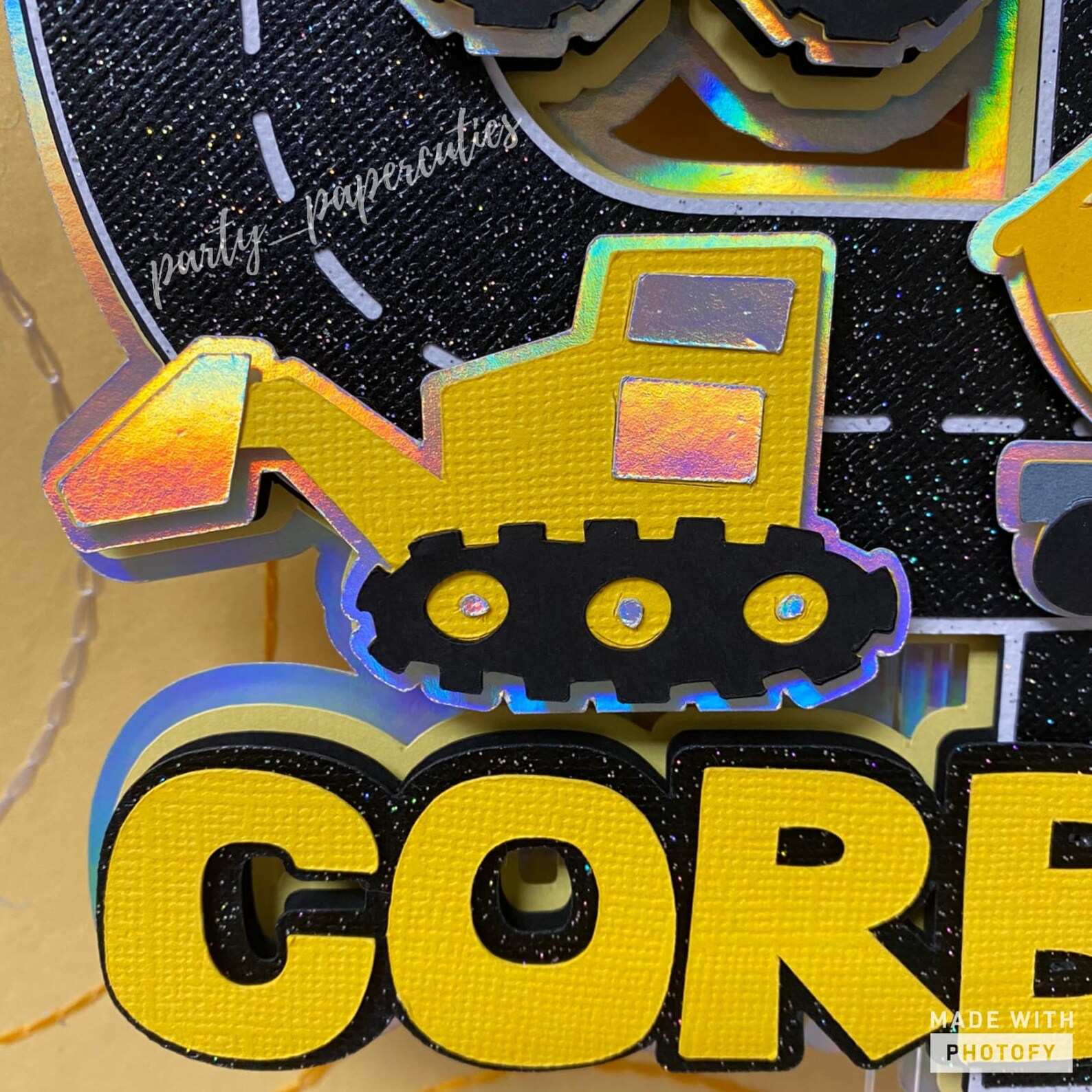 Construction Theme Cake Topper Dump Truck Cake Topper - Etsy