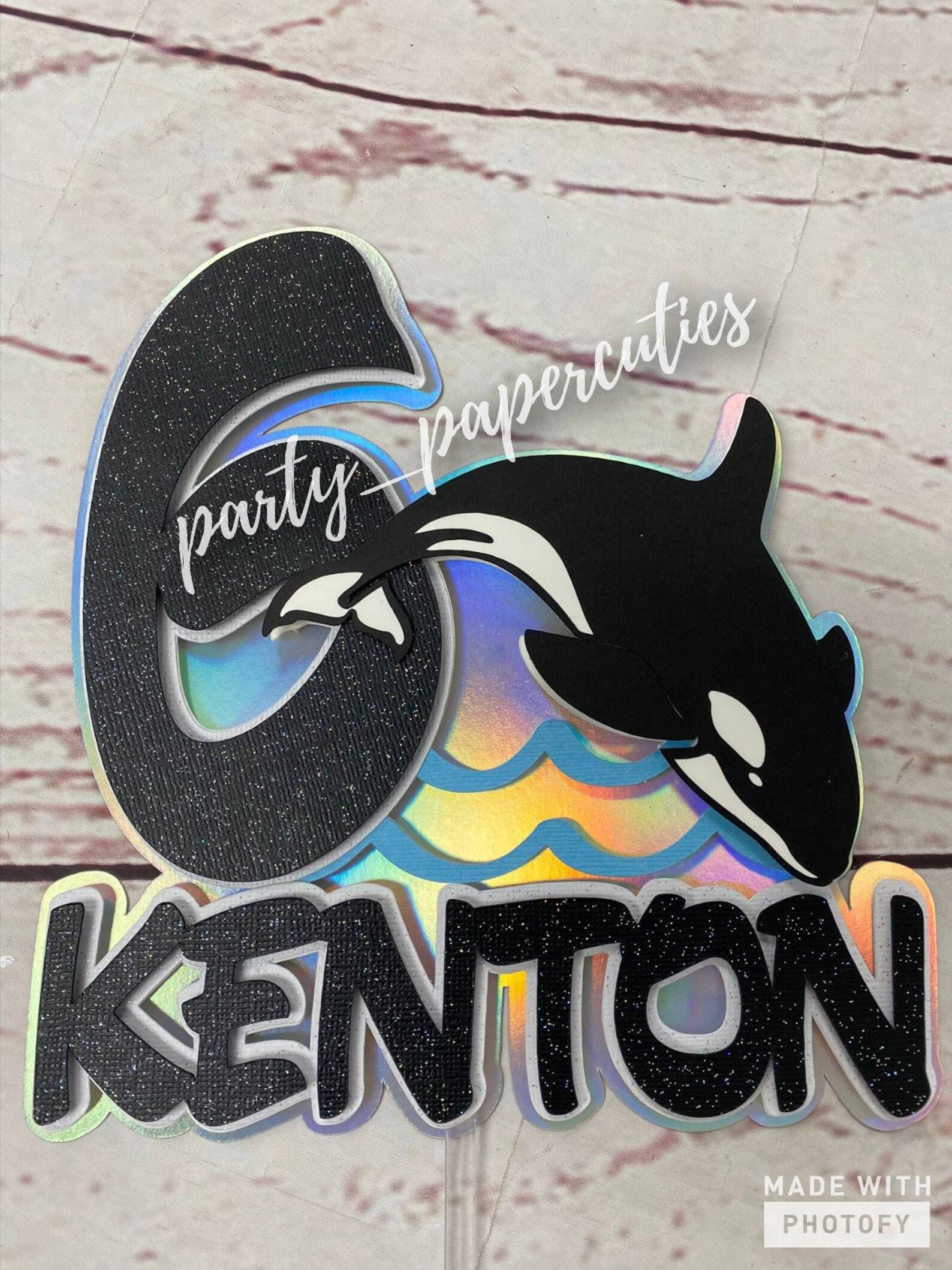Whale Cake Topper Killer Whale Cake Topper Orca Cake Topper - Etsy