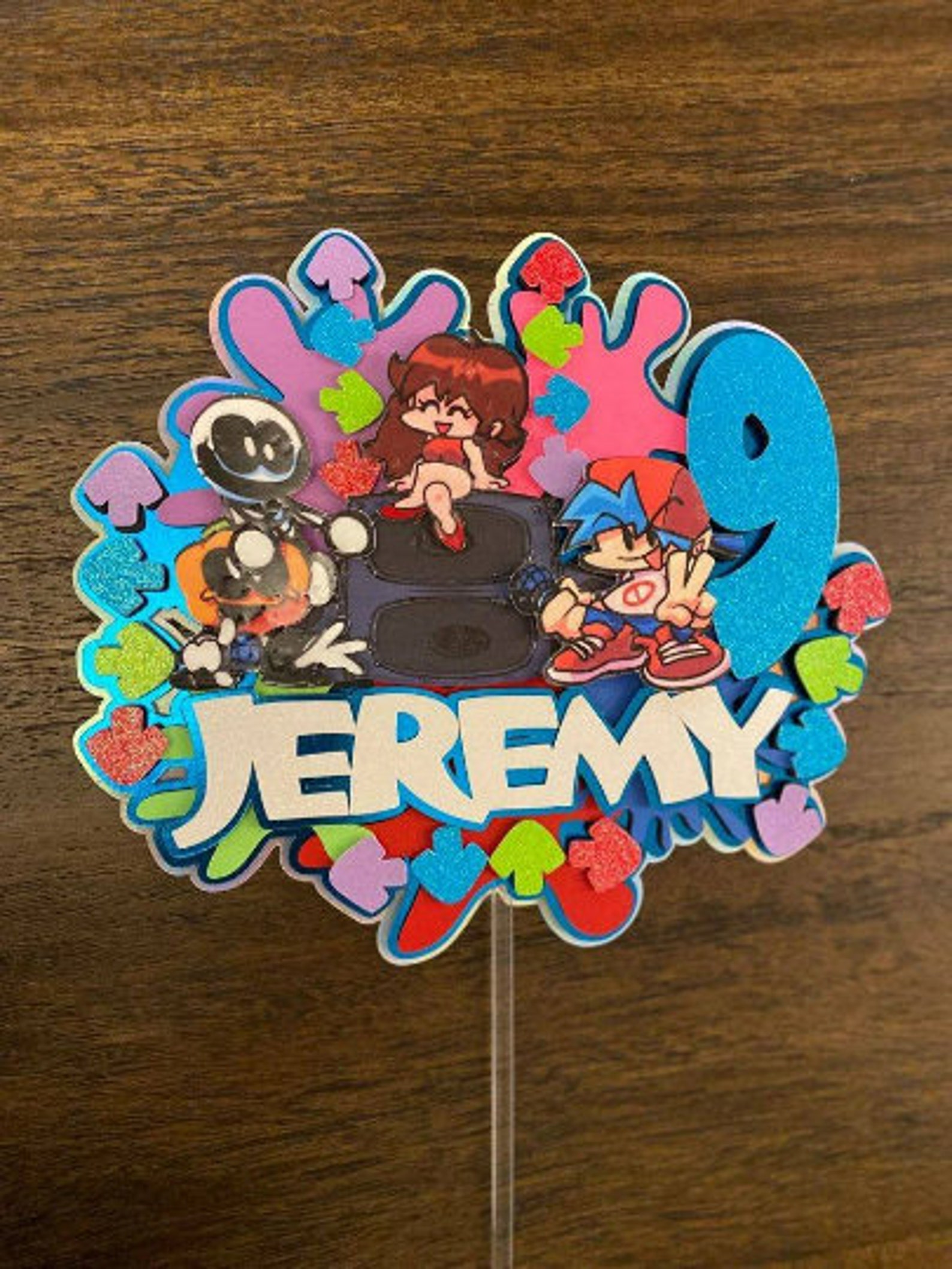 Friday Night Funkin Birthday Cake Topper - Etsy