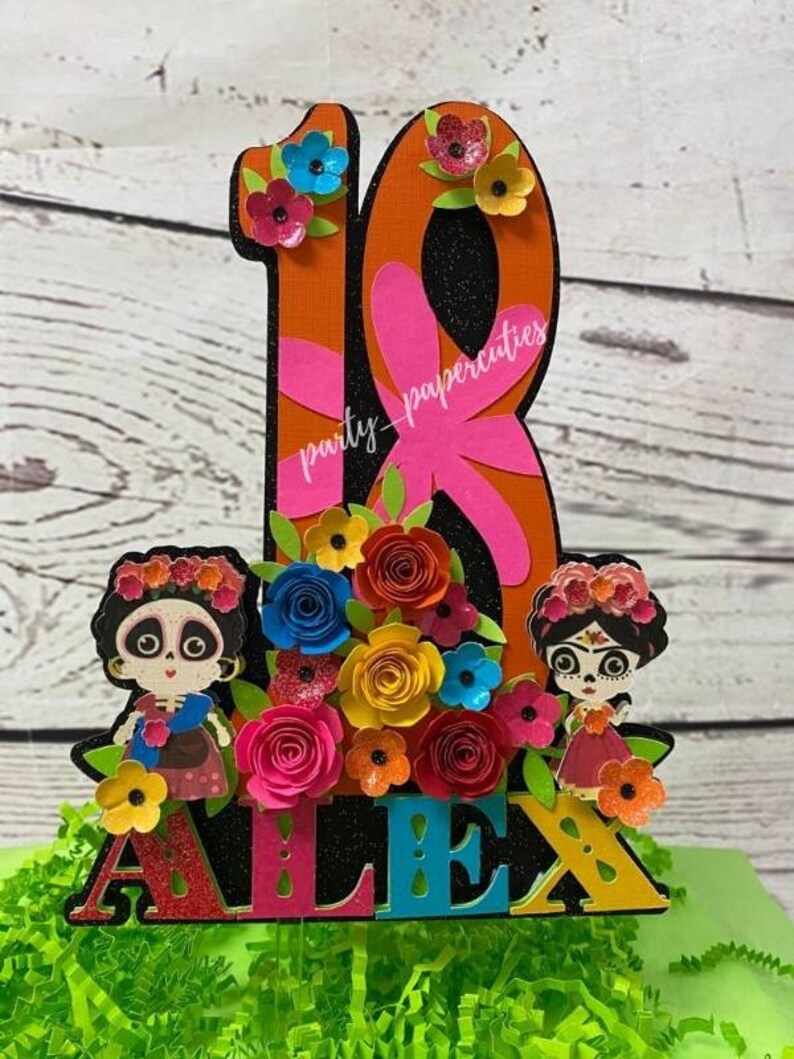 Coco Theme Cake Topper, Fiesta Mexicana Theme Cake Topper, Coco Theme ...