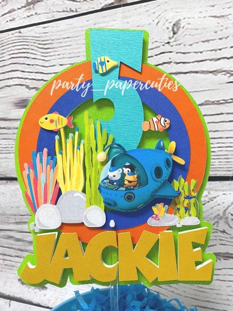 Octonauts Birthday Cake Topper Octonauts Theme Party - Etsy
