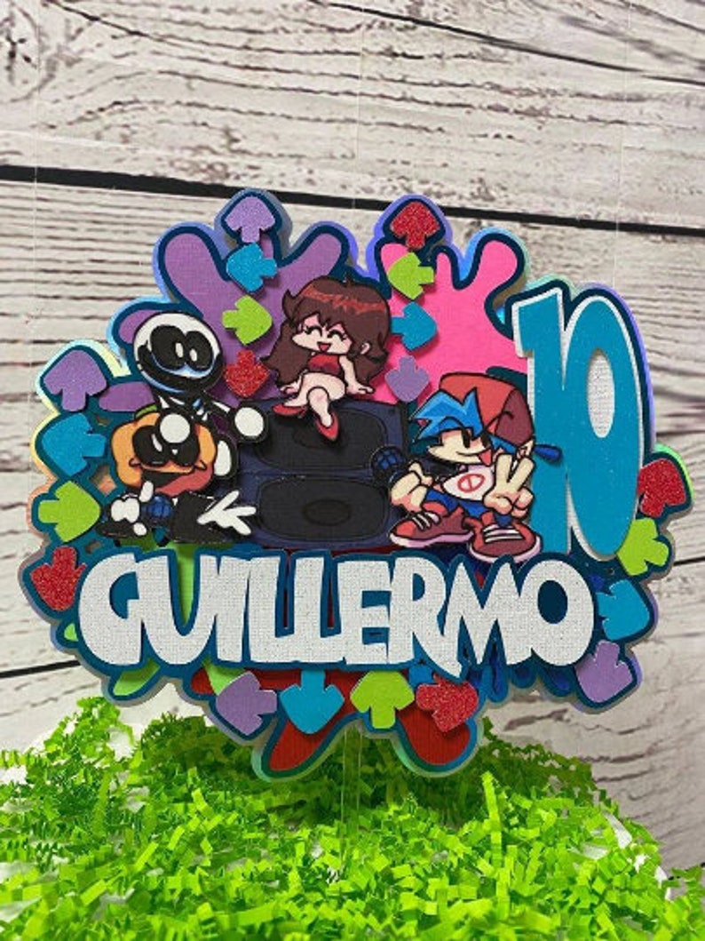 Friday Night Funkin Birthday Cake Topper - Etsy