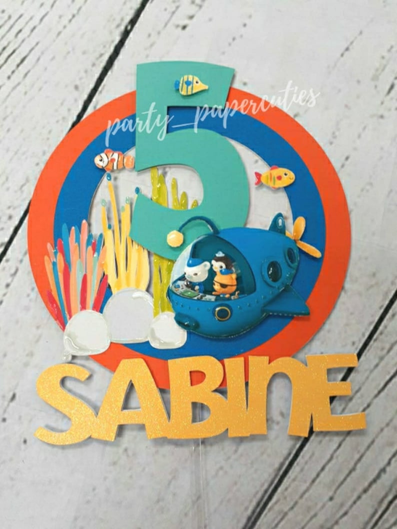 Octonauts Birthday Cake Topper Octonauts Theme Party - Etsy