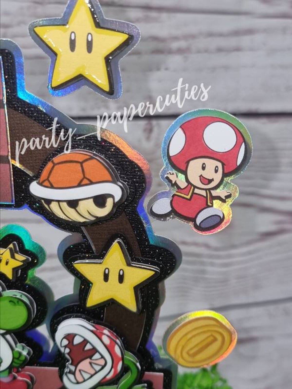 Mario Bros Cake Topper Mario Cake Topper Mario Bros Birthday | Etsy