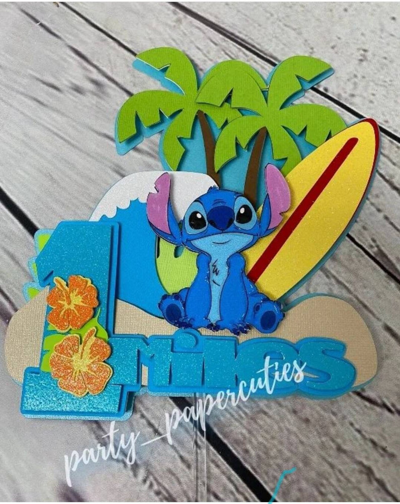 Stitch Cake Topper, Lilo and Stitch Personalized Cake Topper, Stitch ...