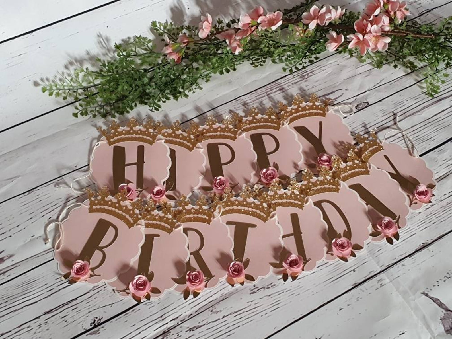 Happy 1st Birthday Princess Banner First Birthday Princess | Etsy