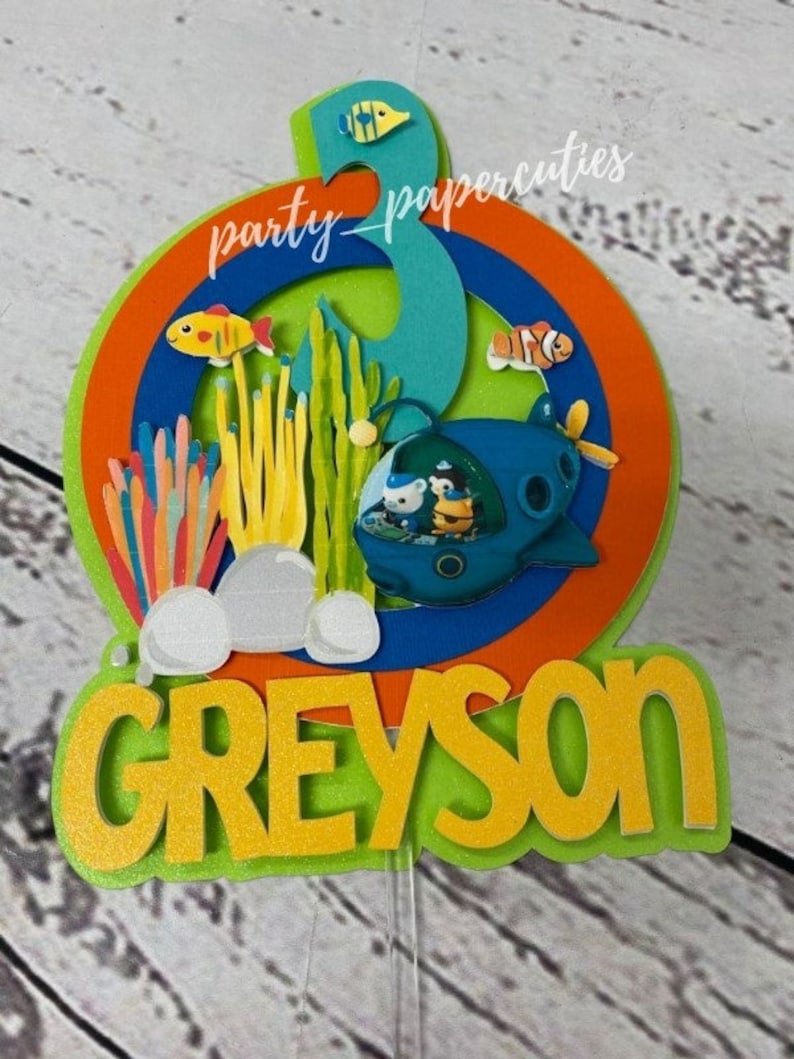 Octonauts Birthday Cake Topper Octonauts Theme Party - Etsy