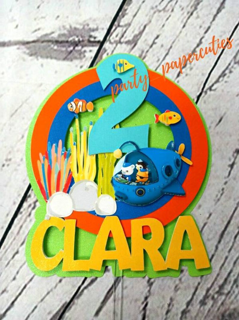 Octonauts Birthday Cake Topper Octonauts Theme Party - Etsy