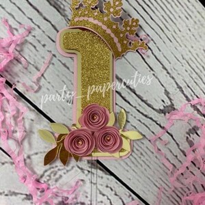 Number One Princess Cake Topper - Etsy