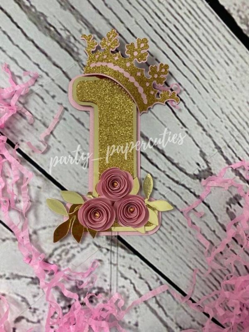 Number One Princess Cake Topper - Etsy