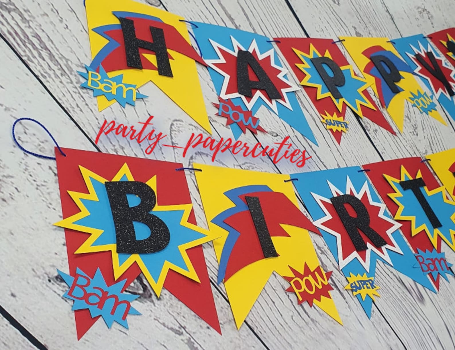 Girl Super Hero Pow Bam Cake Topper - Etsy