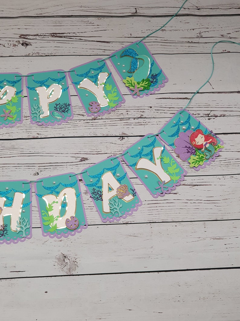 Little Mermaid Banner Baby Mermaid Banner Baby Mermaid Theme - Etsy