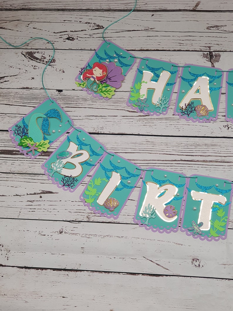 Little Mermaid Banner Baby Mermaid Banner Baby Mermaid Theme - Etsy