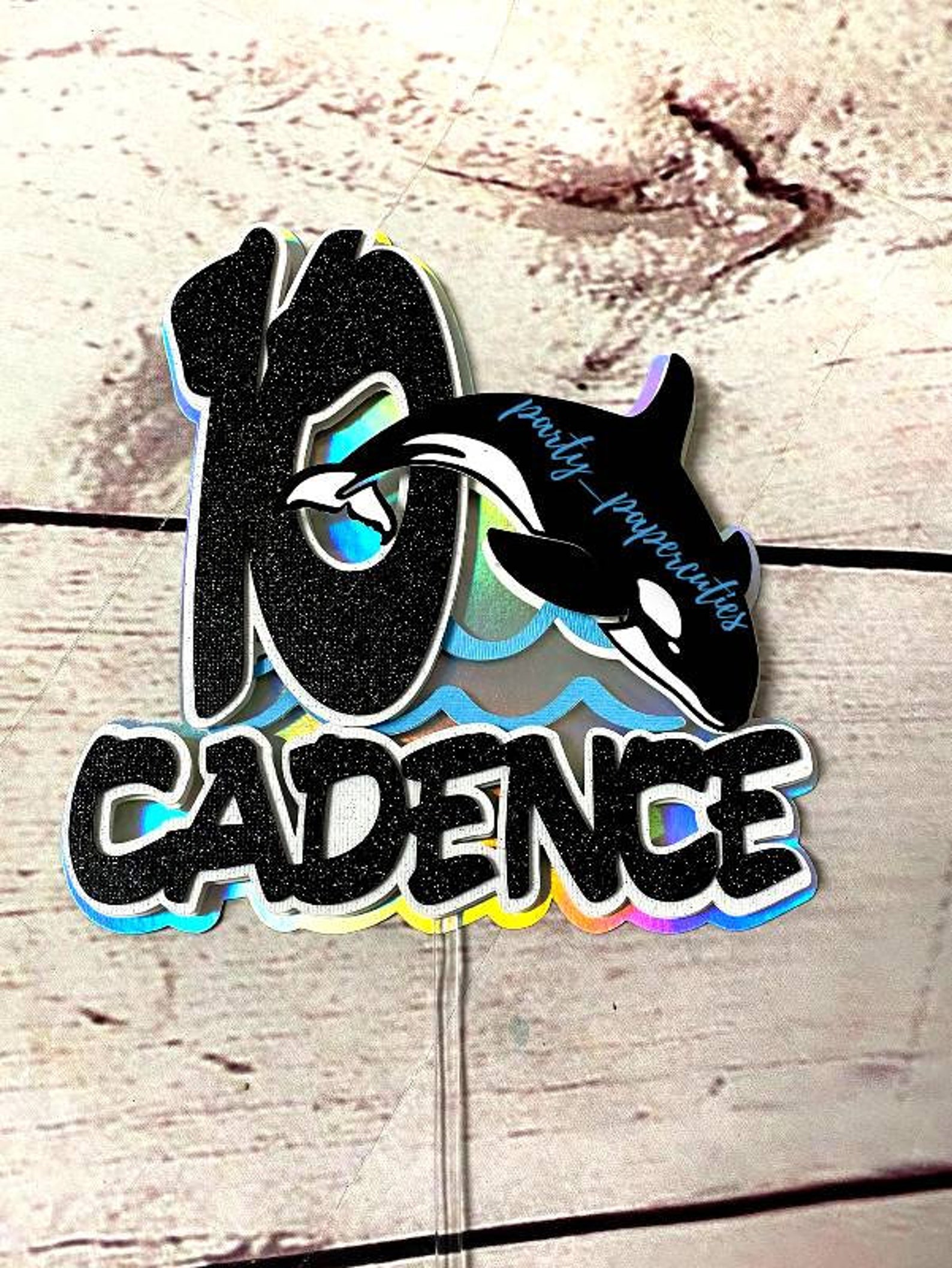 Whale Cake Topper Killer Whale Cake Topper Orca Cake Topper | Etsy