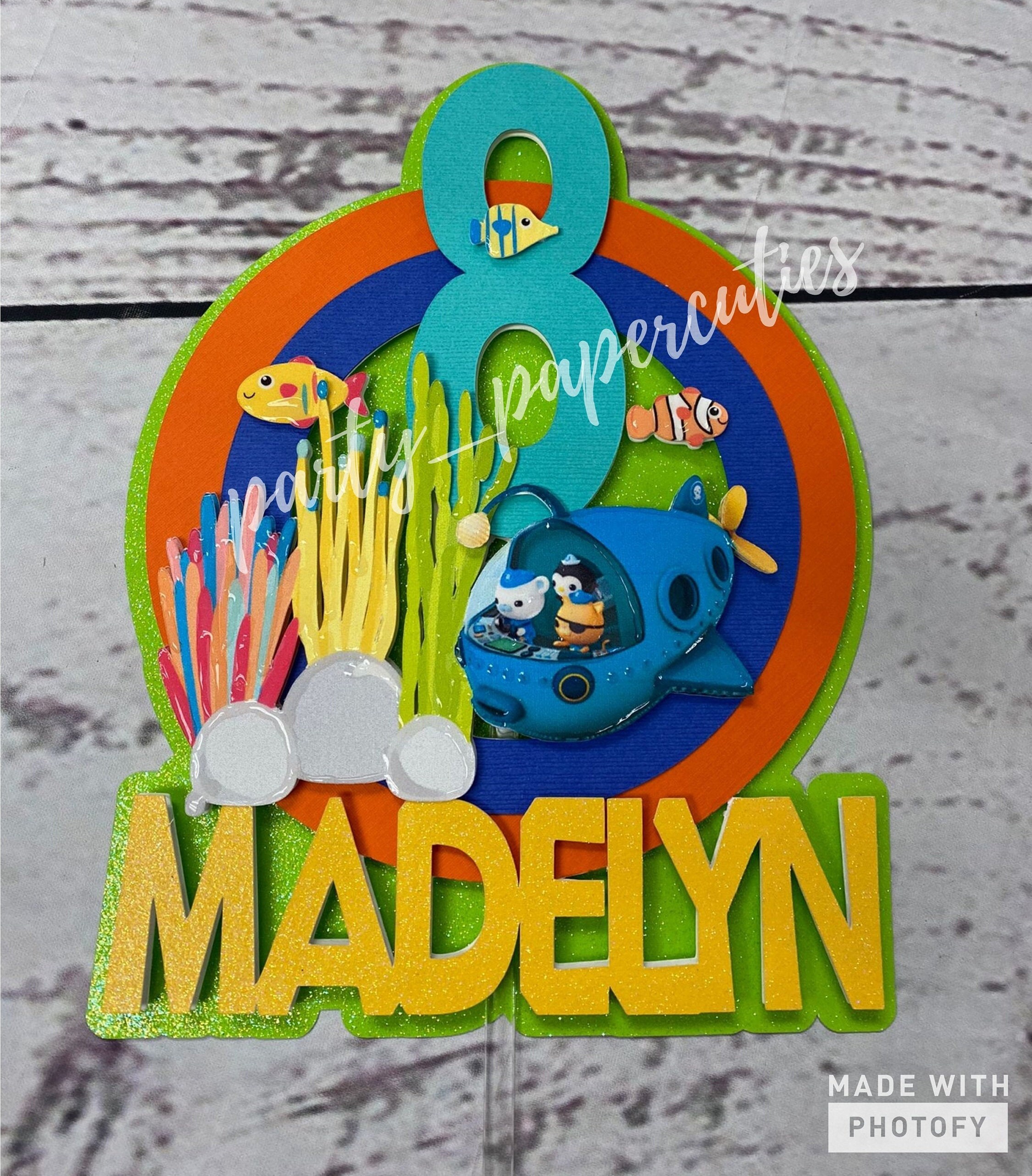 Edible Cake Topper Octonauts Personalised Octonauts Edible Cake Topper ...