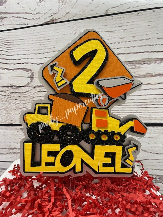 Construction Cake Topper Construction Theme Birthday Cake | Etsy