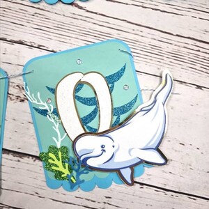 Baby Beluga Whale Banner De Cumpleaños Personalizado, Fiesta Temática ...