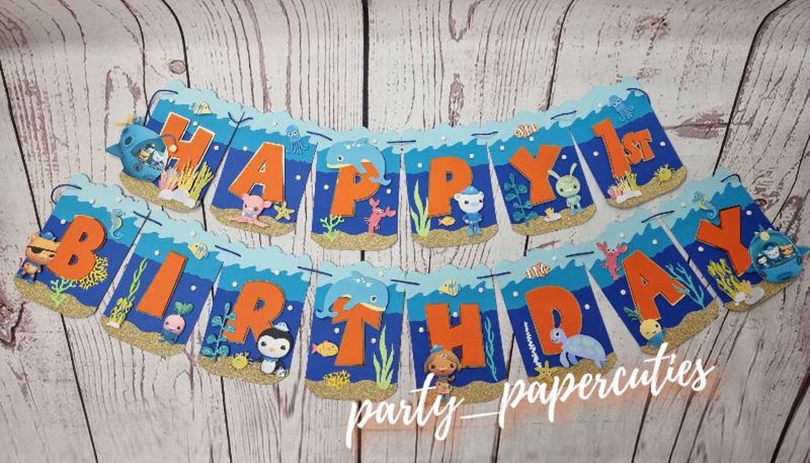 The Octonauts Happy Birthday Banner Octonoauts Banner - Etsy Canada