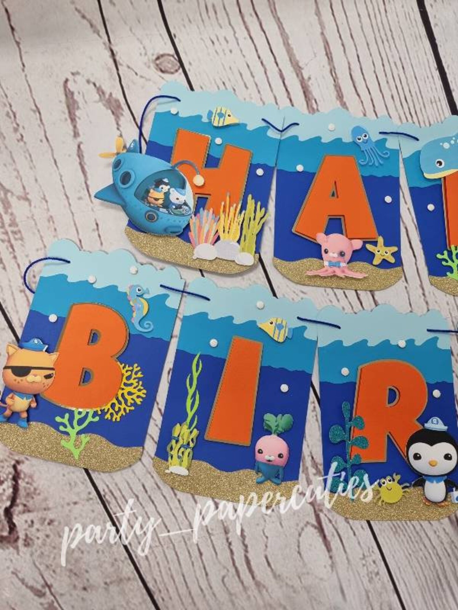 The Octonauts Happy Birthday Banner Octonoauts Banner - Etsy Canada