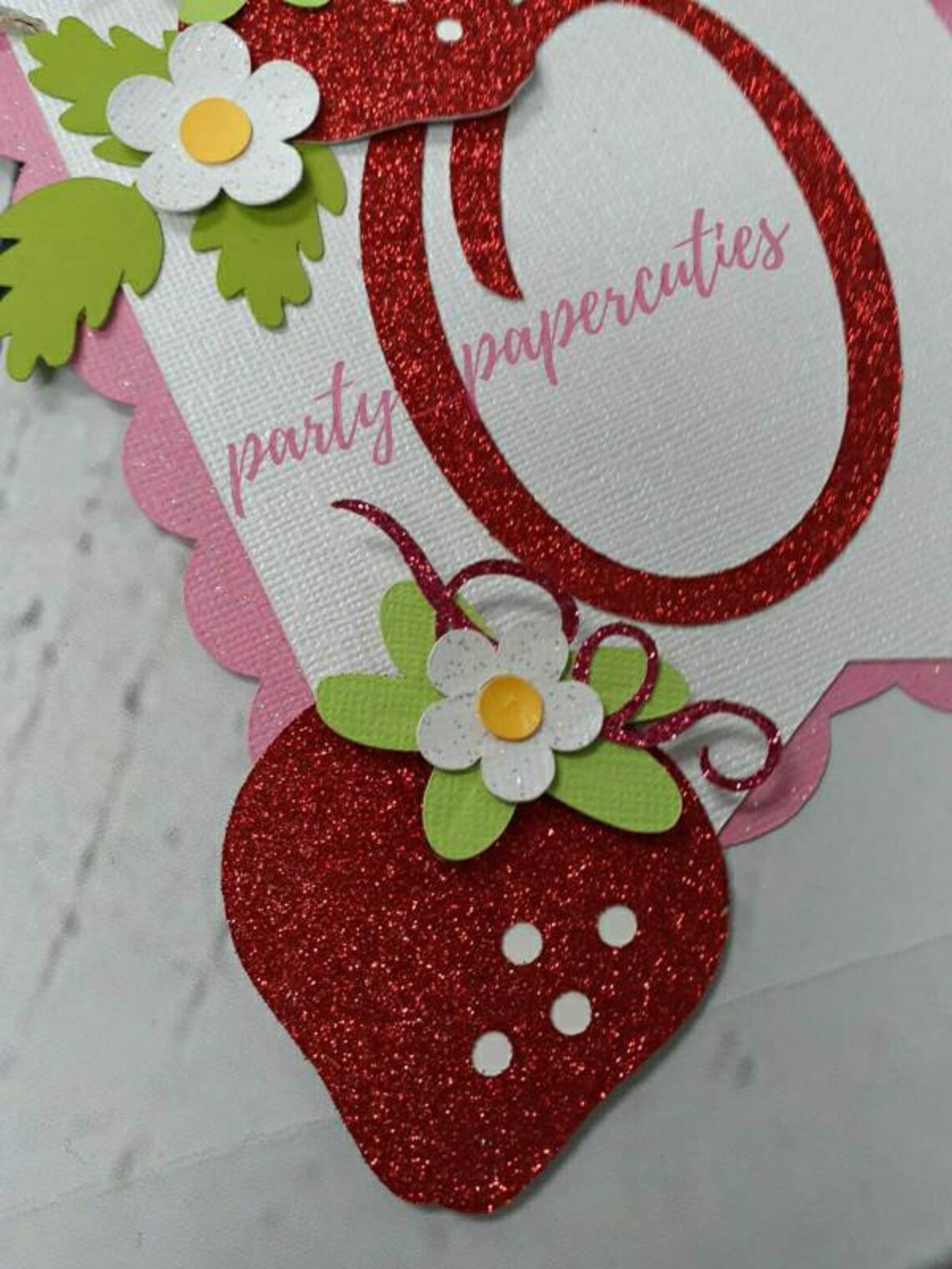 Strawberry One High Chair Banner, Berry One High Chair Banner, One ...