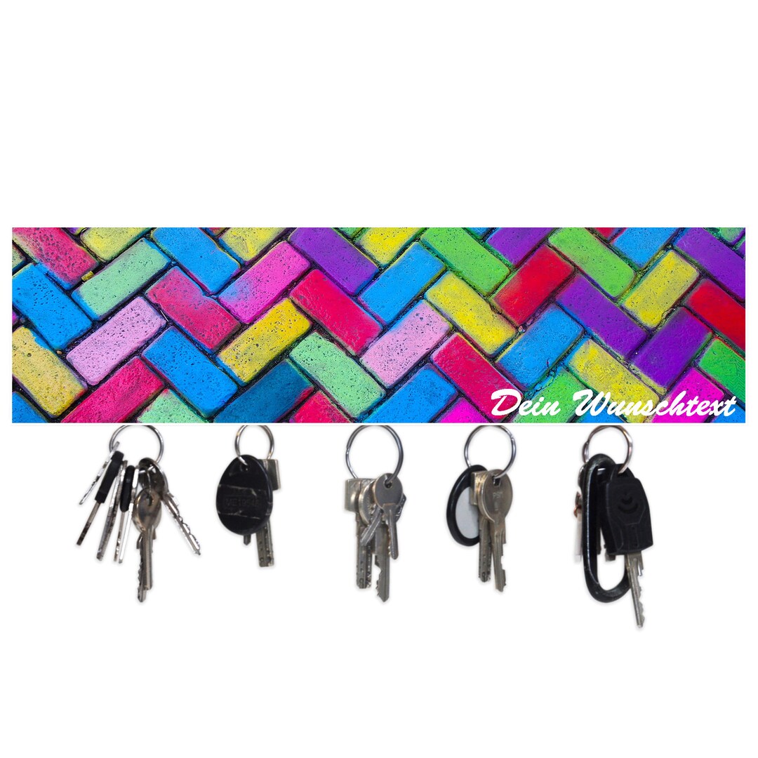 Personalized Wooden Magnetic Key Rack for up to 5 Keys - Etsy