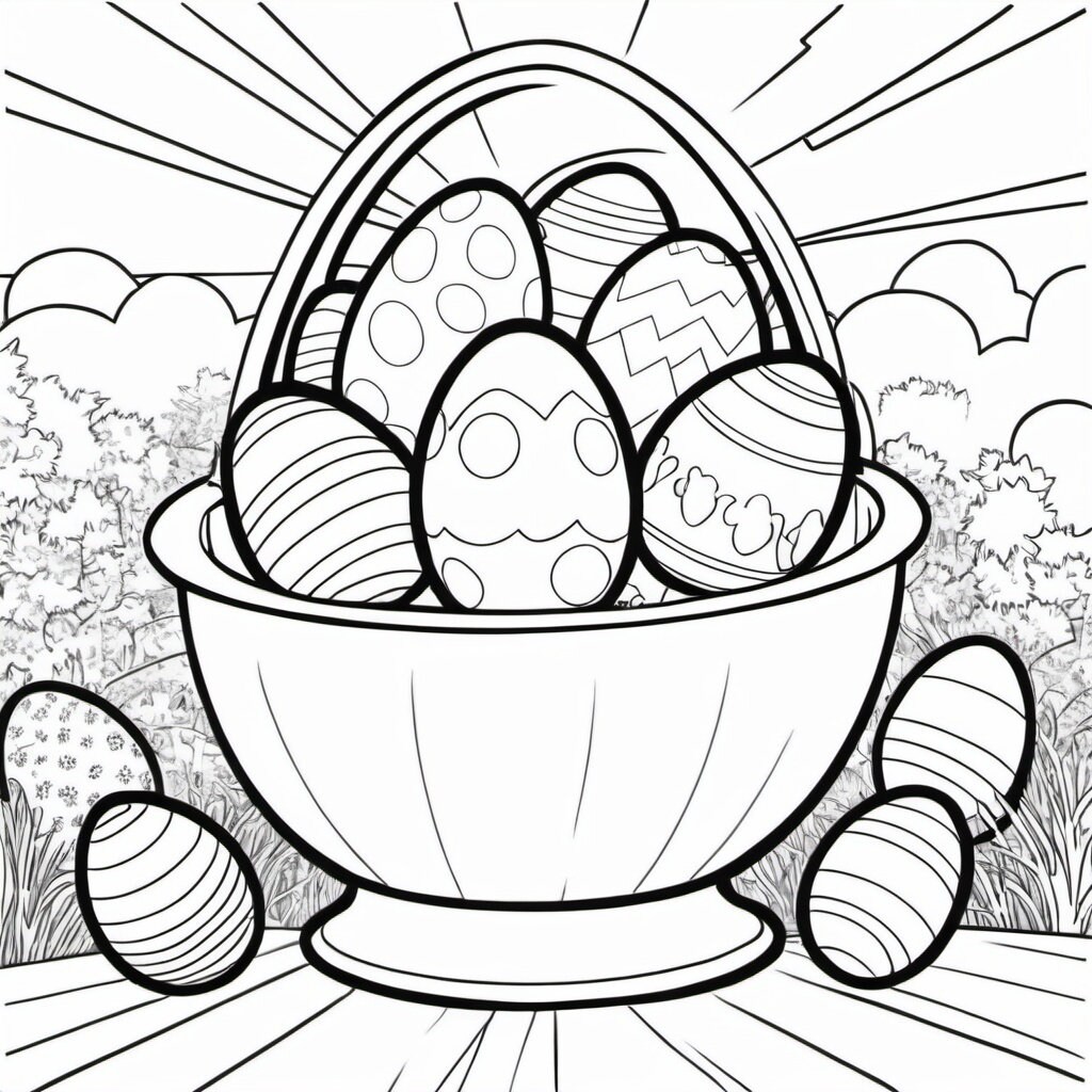 Easter Coloring Book Digital Download 5 Pages - Etsy