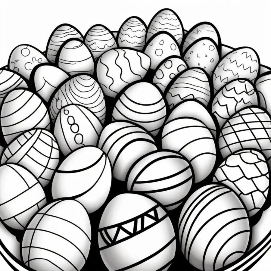 Easter Coloring Book Digital Download 5 Pages - Etsy