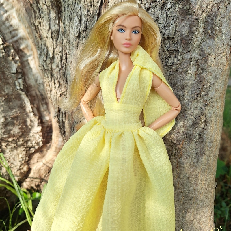Barbie Yellow Dress - Etsy UK