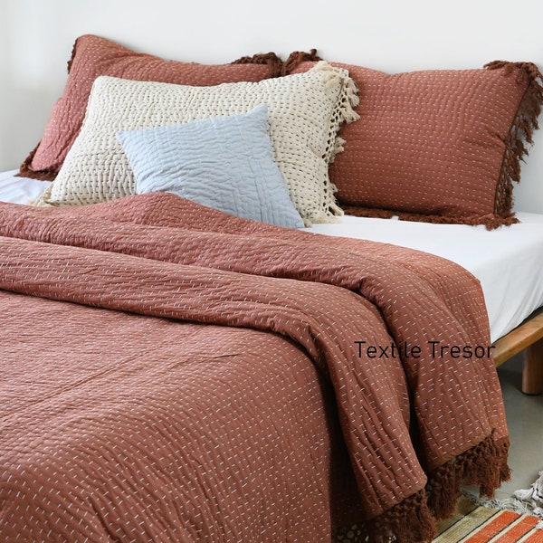 Rust Color Quilt - Etsy