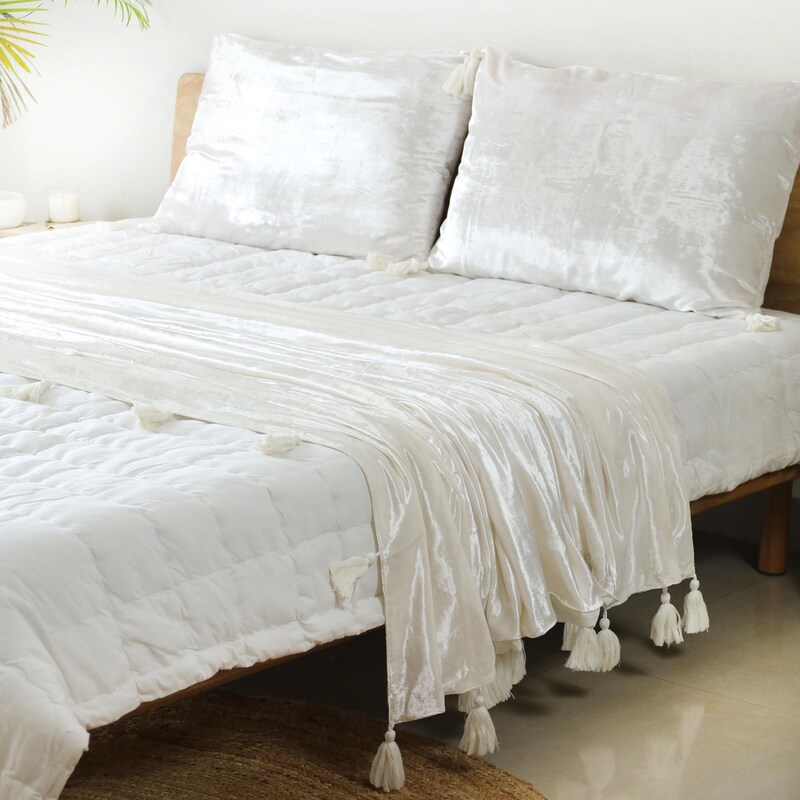 Throw With Tassels - Etsy