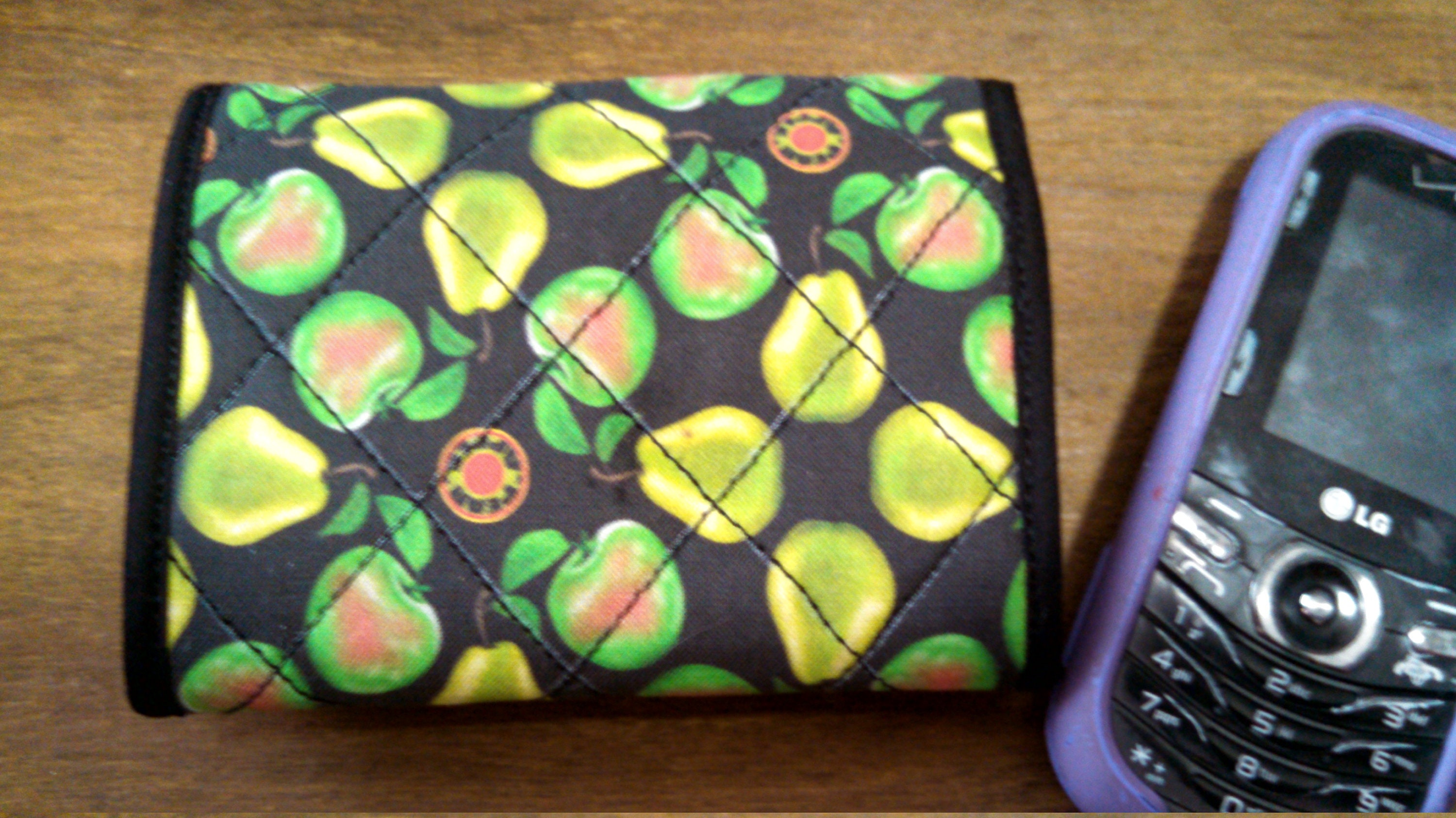 Pears & Apples Custom Quilted Tri-fold Wallet - Etsy