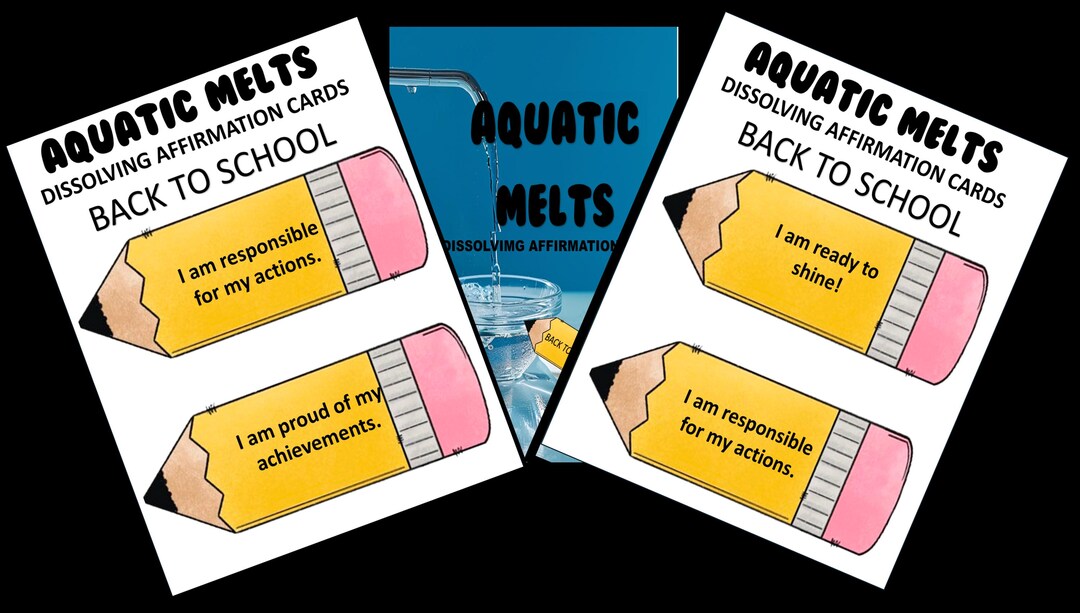 Water Dissolving Affirmation Cards Eco-friendly, Inspirational ...