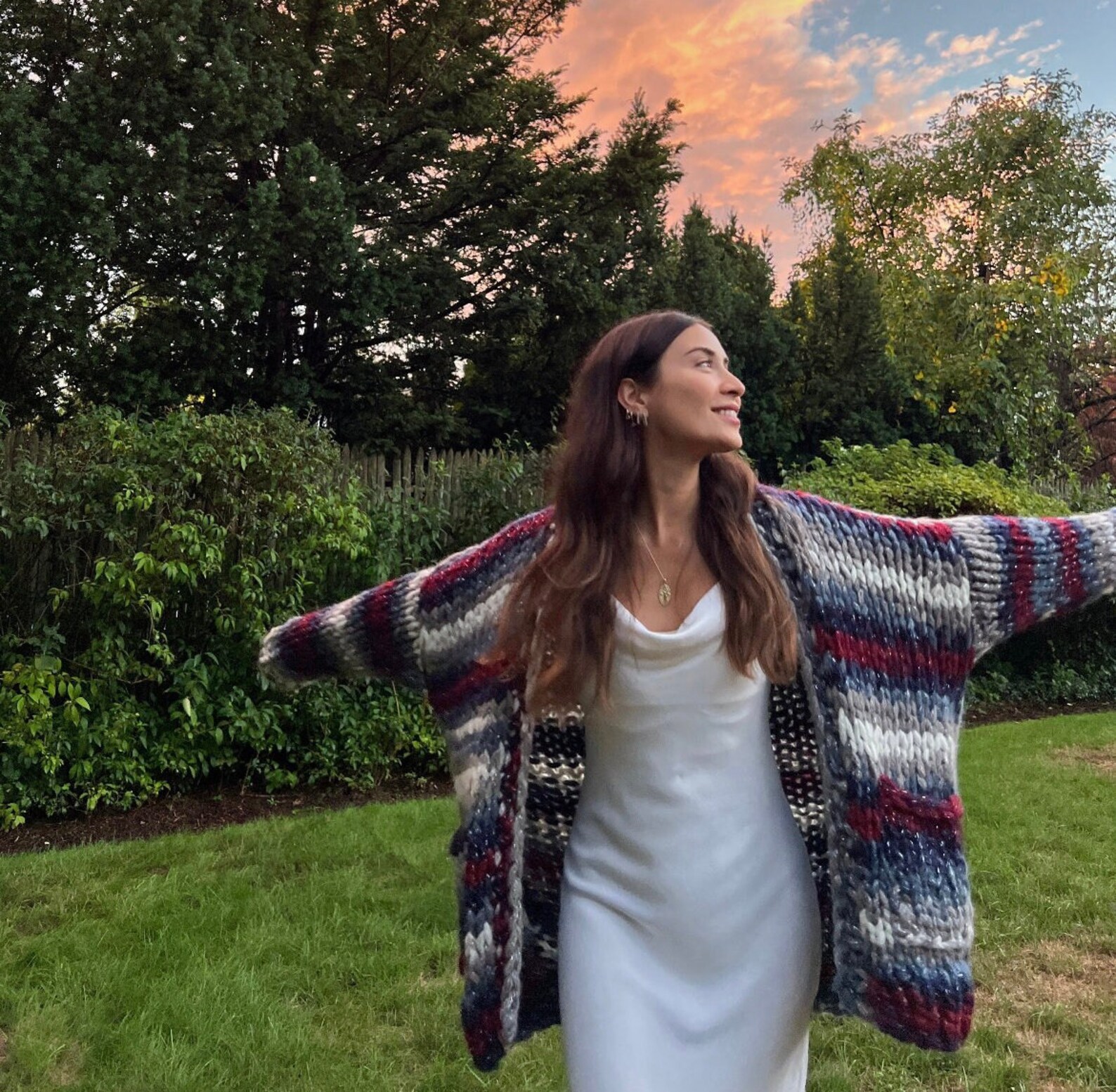 Handknitted Multicolor Cozy Wool Mix Cardigans - Etsy